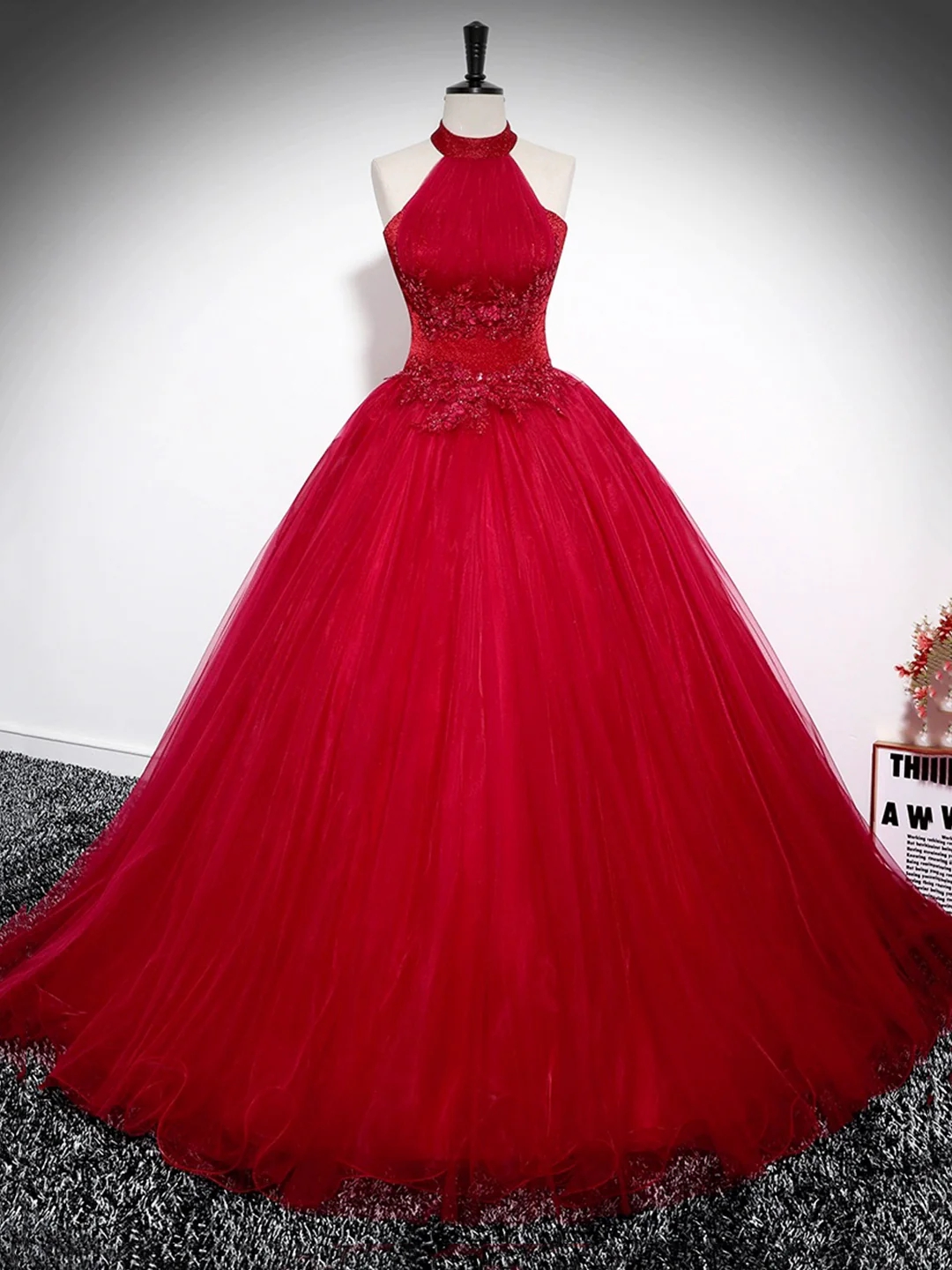 Elegant Red Ball Gown For Special Occasions on Luulla