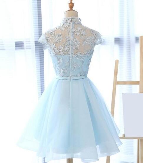 Beauty Light Sky Blue Short Homecoming Dress on Luulla